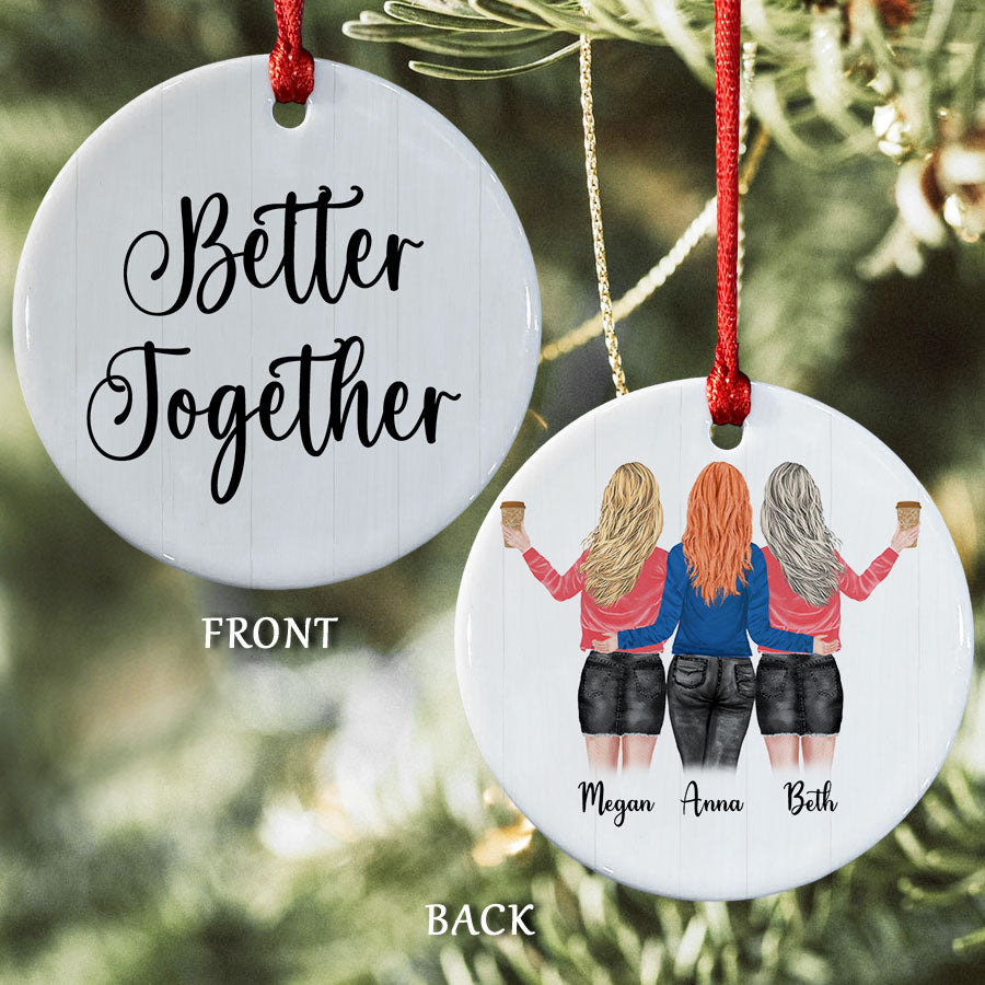 Friends Ornament Personalized | Custom Friend Ornaments | Personalized ...
