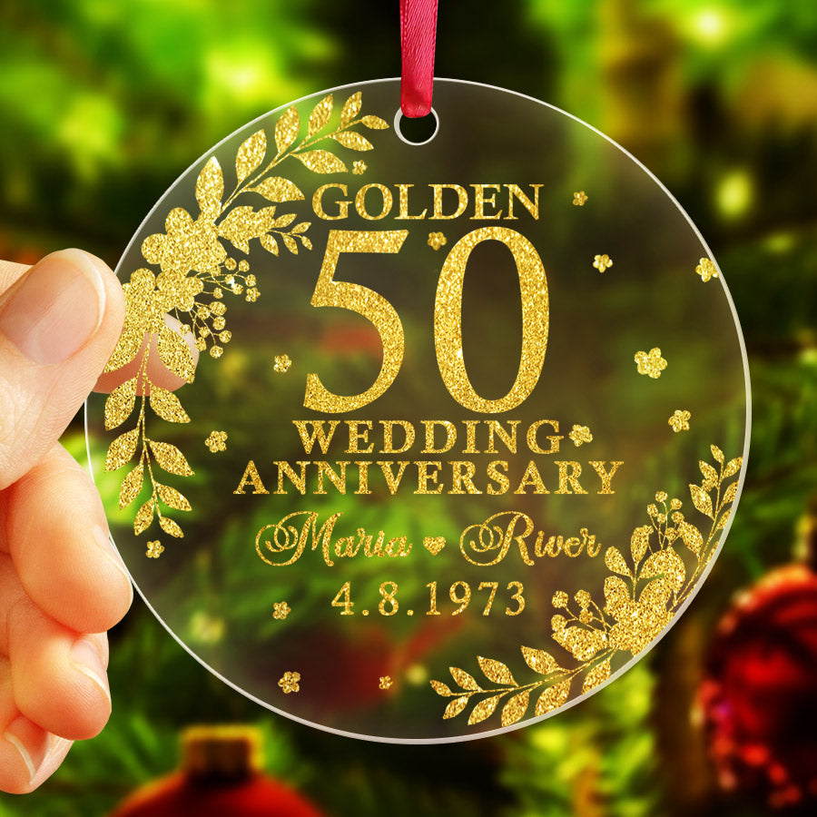Gift For 50 Year Anniversary | 50Th Wedding Anniversary Ornament ...