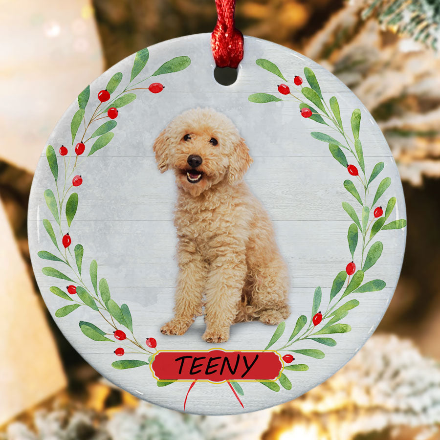 Goldendoodle Ornaments | Custom Dog Ornaments Photo | Pet Picture ...