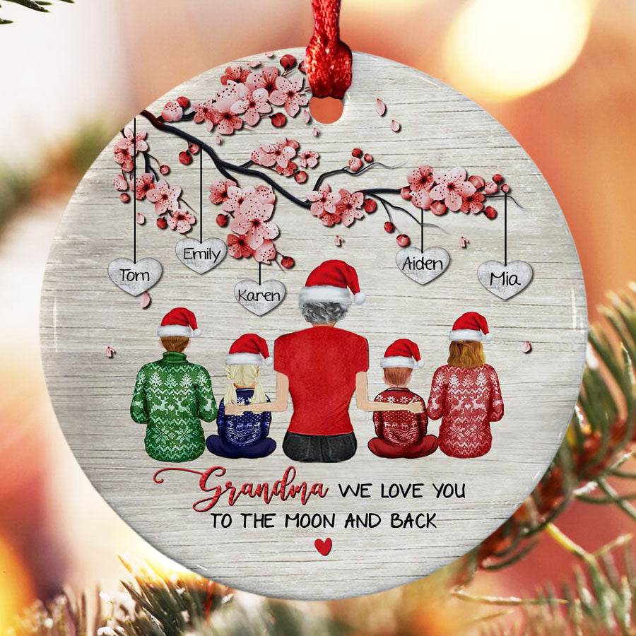 Grandma And Grandkids Ornament | Grandma Ornaments Personalized ...