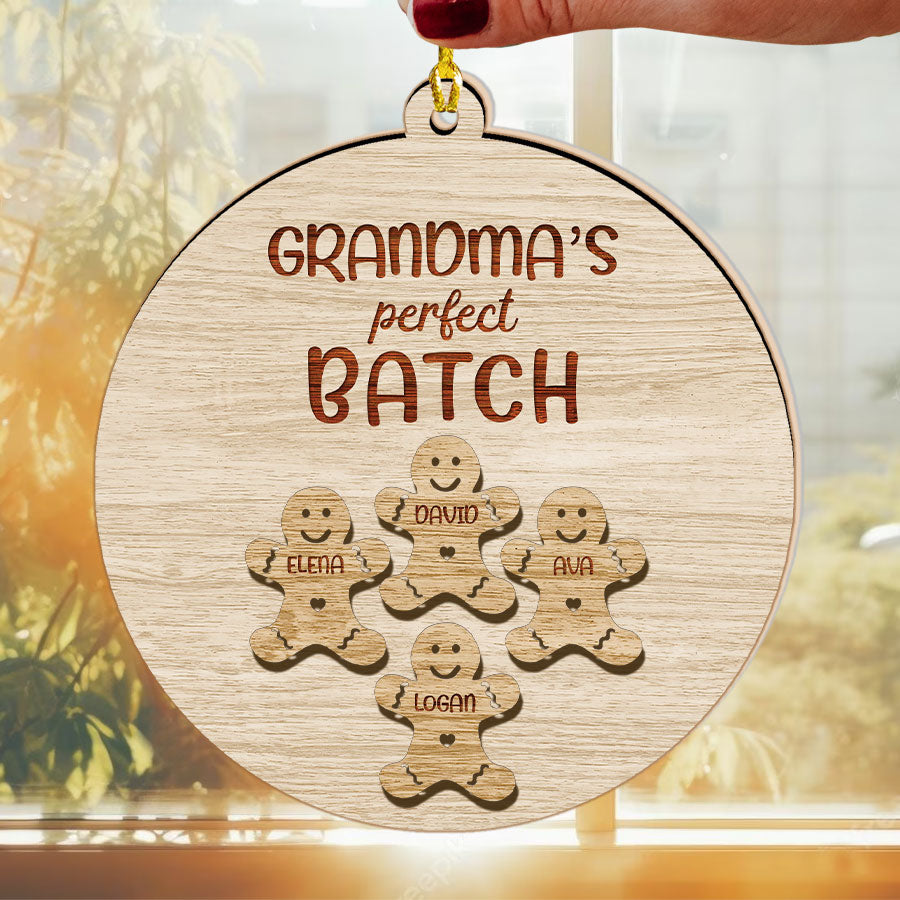 Grandma Perfect Batch Ornament | Custom Family Ornament | Grandma And ...
