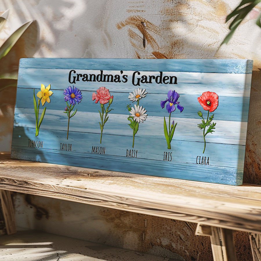 Grandmas Garden Sign | Personalised Mothers Day Gifts For Grandma ...