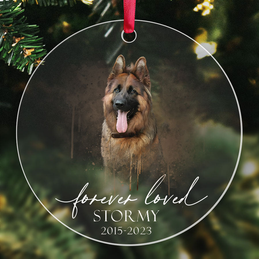 In Loving Memory Dog Ornament | Rip Dog Ornament | Dog Loss Ornament ...