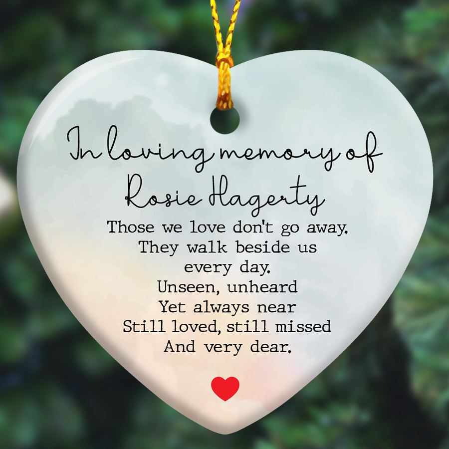 In Loving Memory Ornament | Ornament For Loved One In Heaven | Those We ...