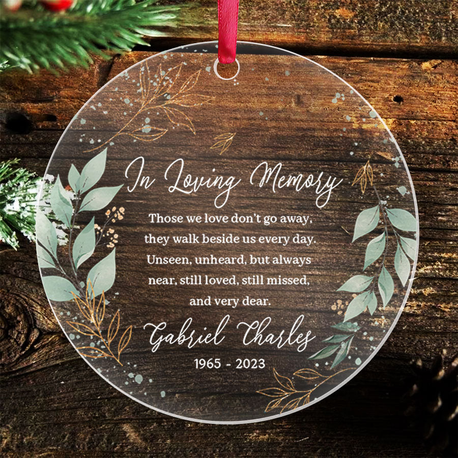 In Loving Memory Ornament | Those We Love Don’T Go Away Ornament ...