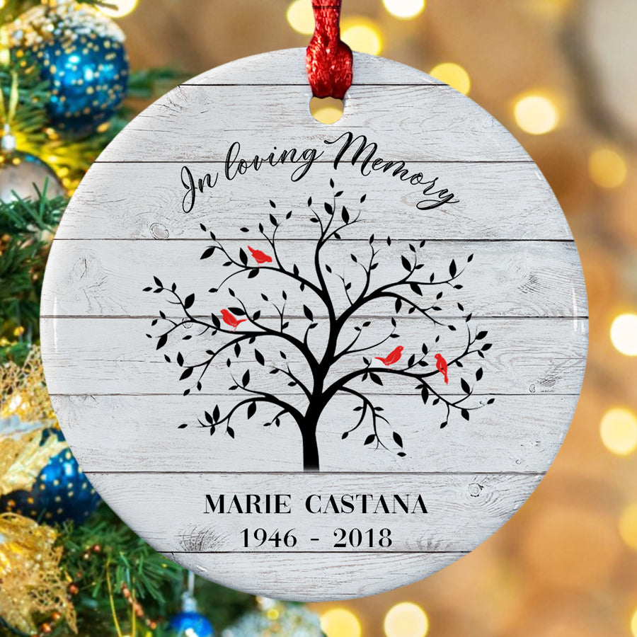 In Loving Memory Ornament | Cardinal Memorial Ornament | Ornaments For ...