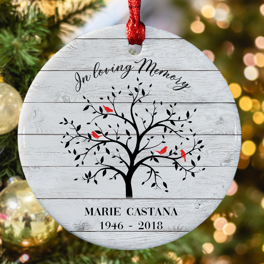In Loving Memory Ornament | Cardinal Memorial Ornament | Ornaments For ...