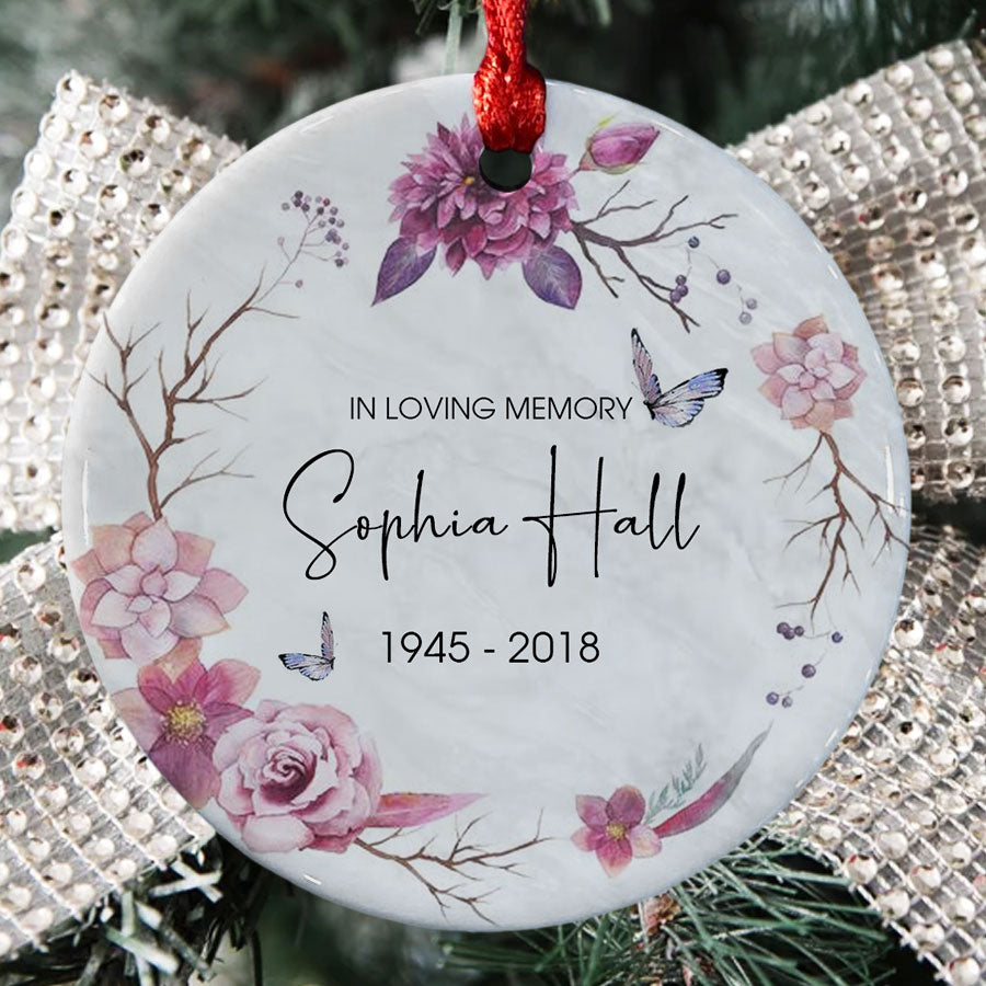In Loving Memory Ornaments | Ornament For Loved One In Heaven | Custom ...