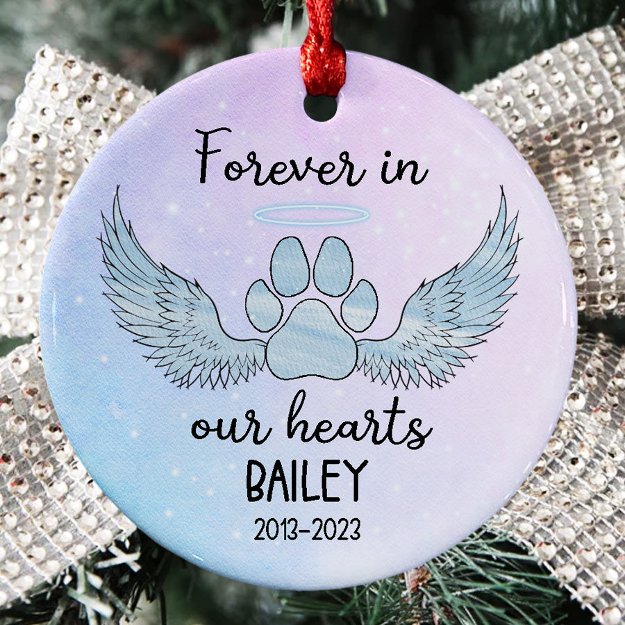 In Memory Pet Ornaments | Custom Pet Memorial Ornament | Forever In Our ...