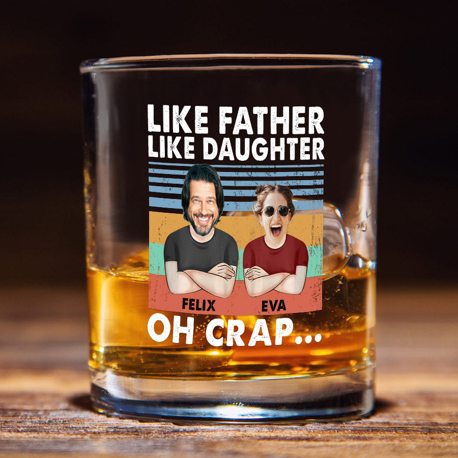 Like Father Like Daughter Gifts | Personalized Rock Glasses | Funny ...