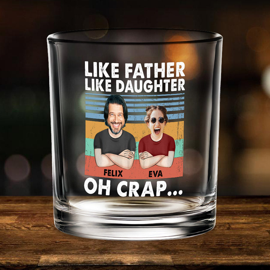 Like Father Like Daughter Gifts | Personalized Rock Glasses | Funny ...