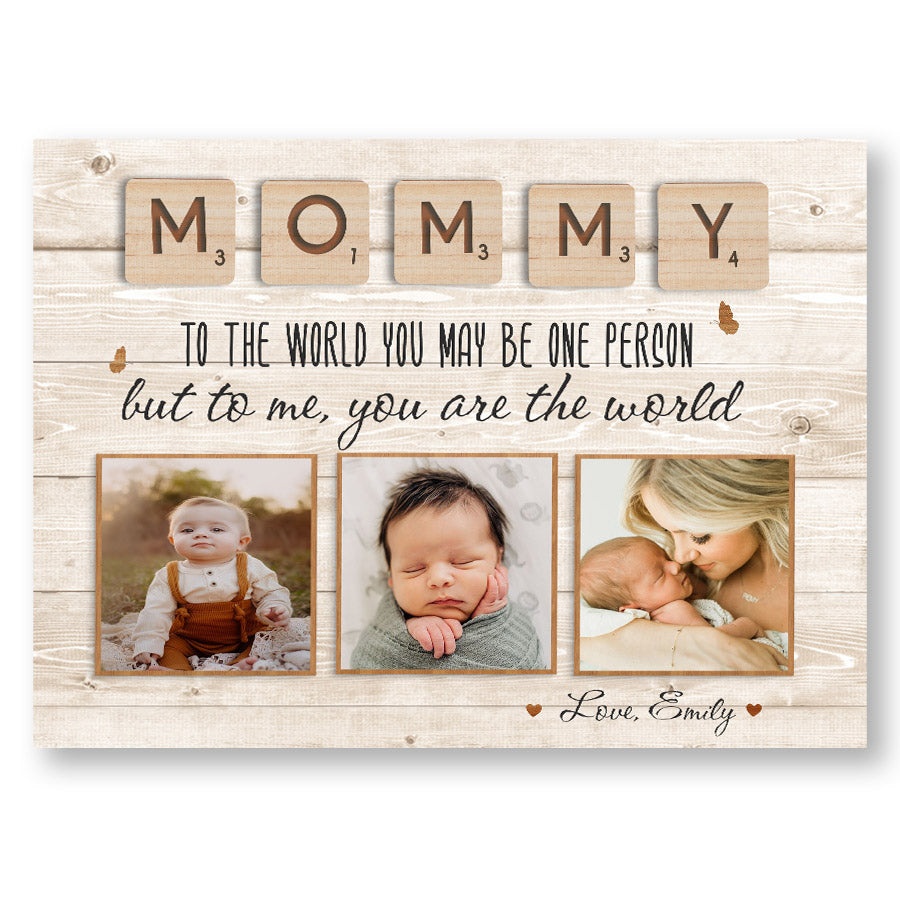 First Mothers Day Gifts | Custom Photo Mommy Canvas | First Mothers Day ...
