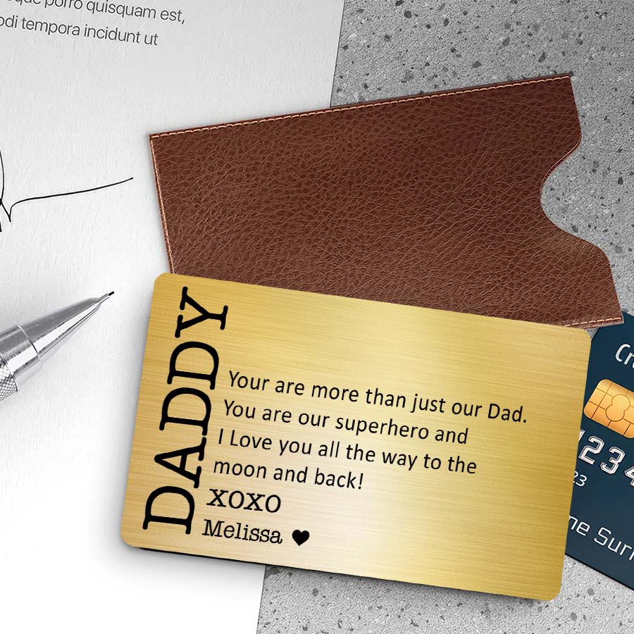 New Dad Wallet Card | Personalized First Fathers Day Gifts | First Dad ...