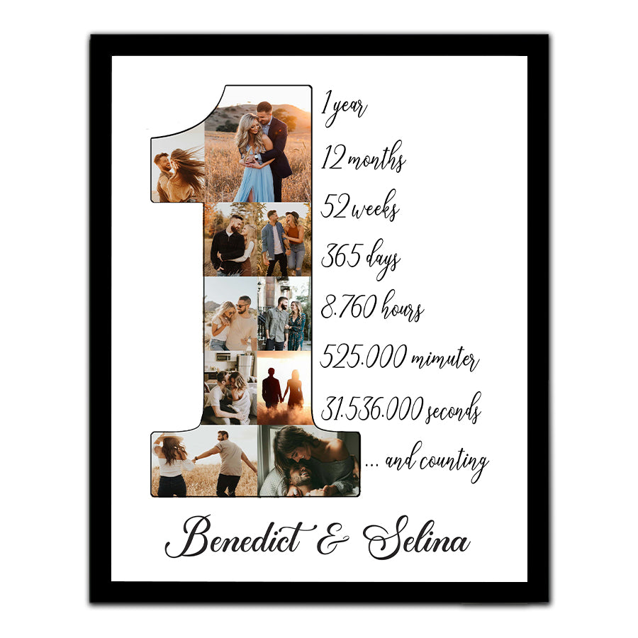 One Year Anniversary Gift | Custom Anniversary Gifts | Anniversary ...