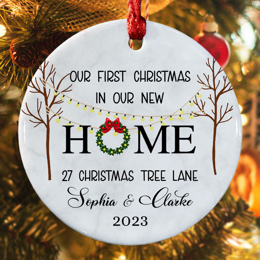 Our First Christmas In Our New Home Ornament | 1St Christmas In Our New ...