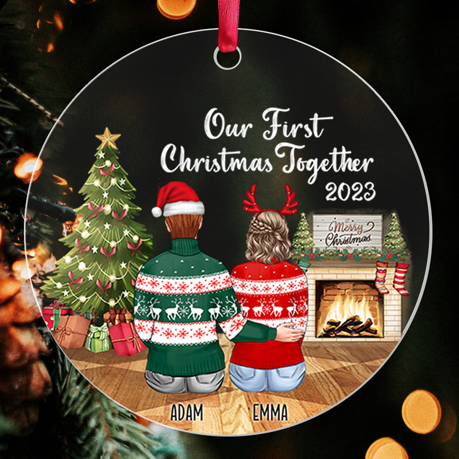 Our First Christmas Ornament | Custom Couple Ornaments 2023 ...