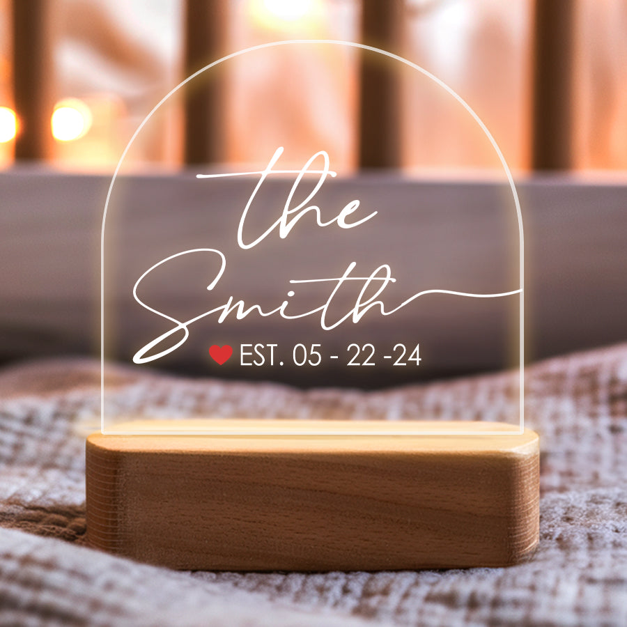 Personalized Anniversary Wedding Gifts For Couple | Custom Acrylic ...