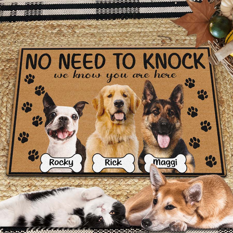 Personalized Doormat With Dog Picture | Custom Pet Doormat | No Need To ...