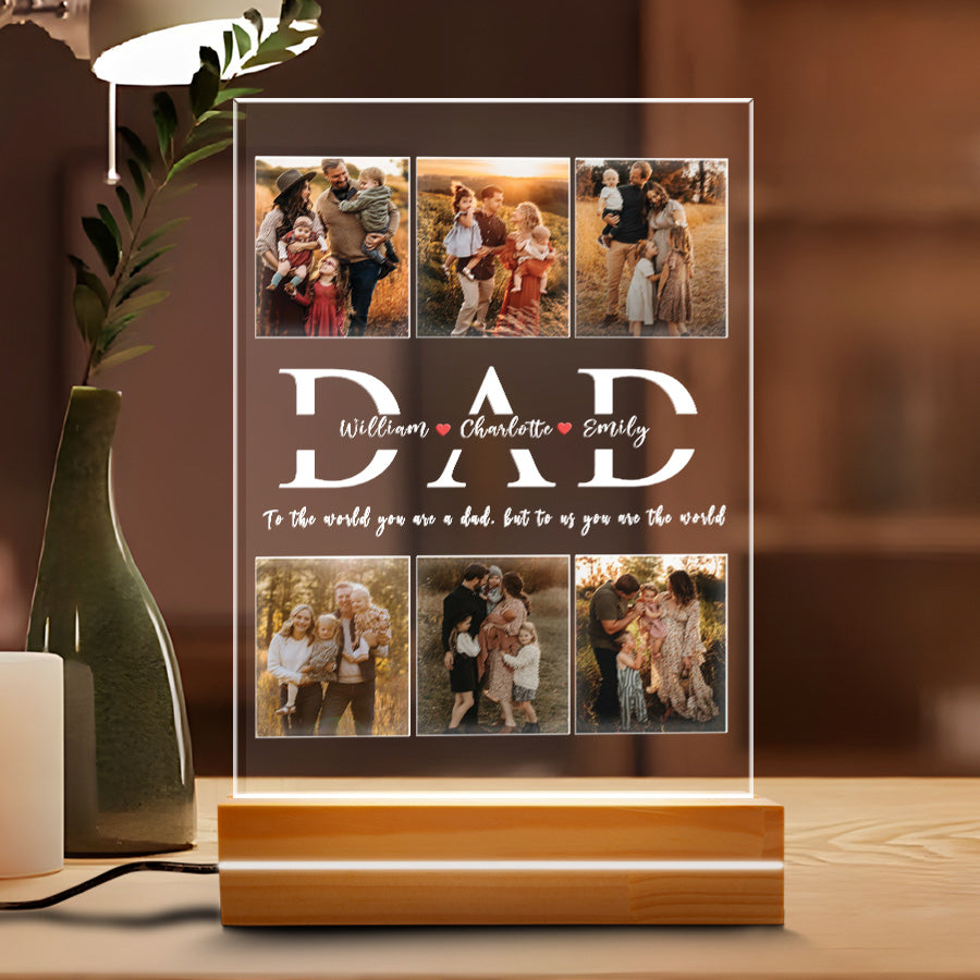 Personalized Father'S Day Gift | Customized Acrylic Plaque For Dad ...