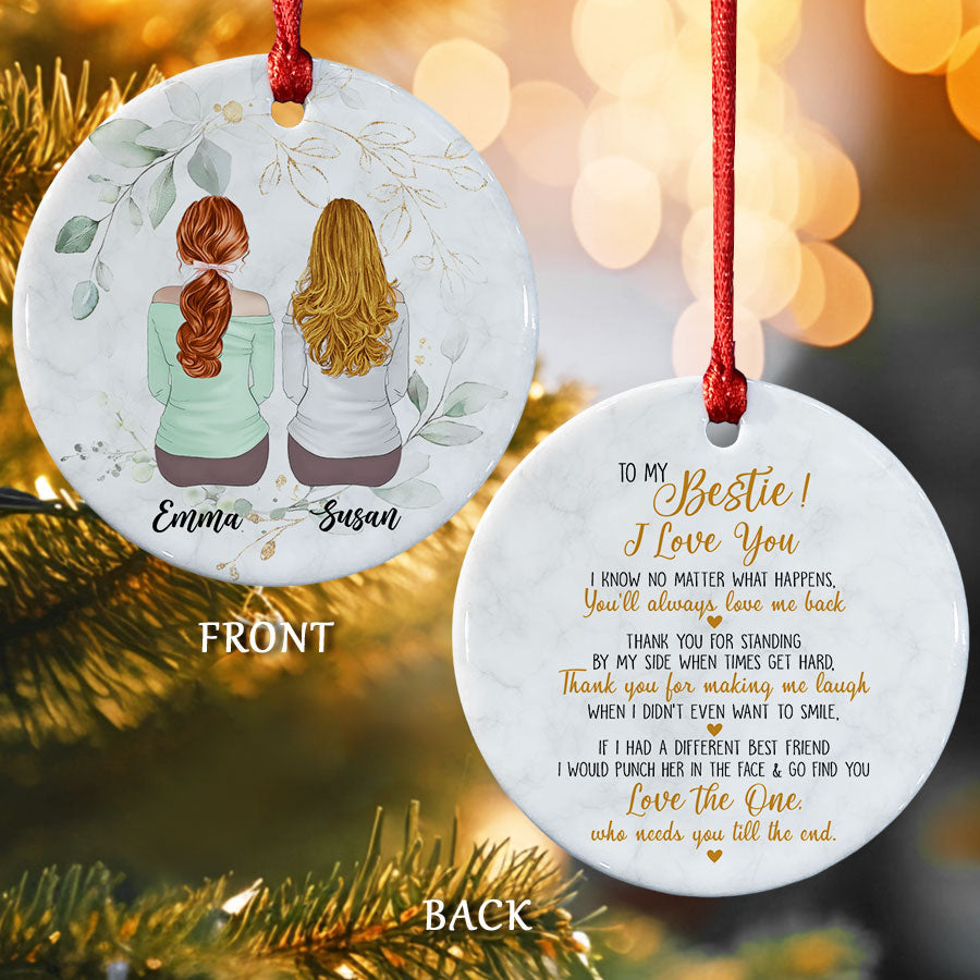 Personalized Friend Ornaments | Custom Friend Ornaments | Friend ...