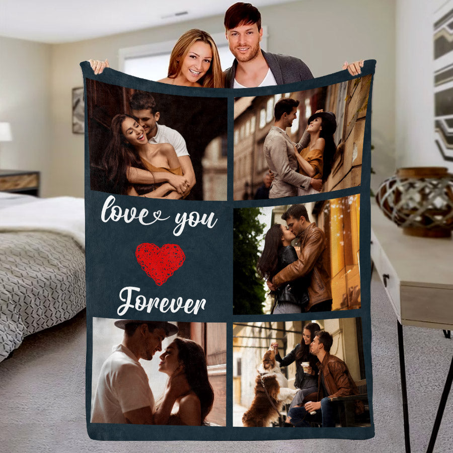Personalized Valentine’S Day Gifts For Her | Custom Photo Blanket ...