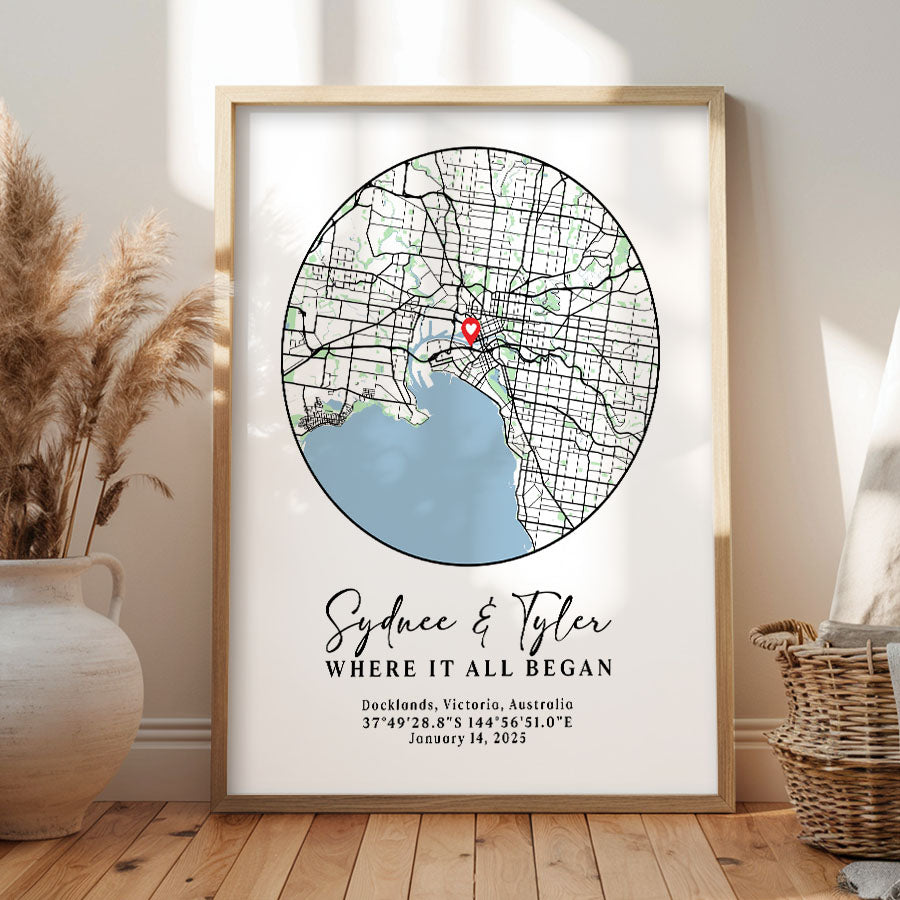 Personalized Valentine’S Day Gifts For Her | Map Valentine | Valentine ...