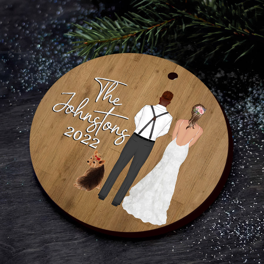 Personalized Wedding Gift | Wedding Ornament Personalized | Bride And ...