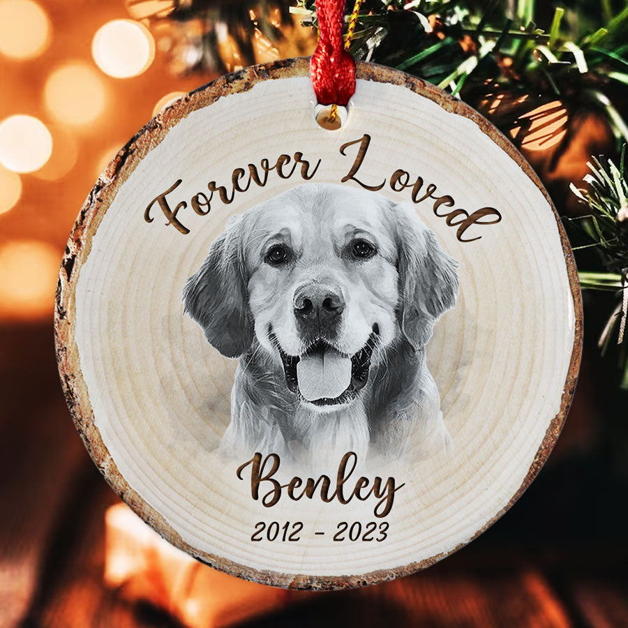 Rip Dog Ornament | In Loving Memory Dog Ornament | Dog In Heaven ...