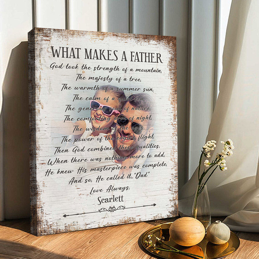 Daughter Dad Personalized Gifts | What Makes A Father | Custom Father'S ...