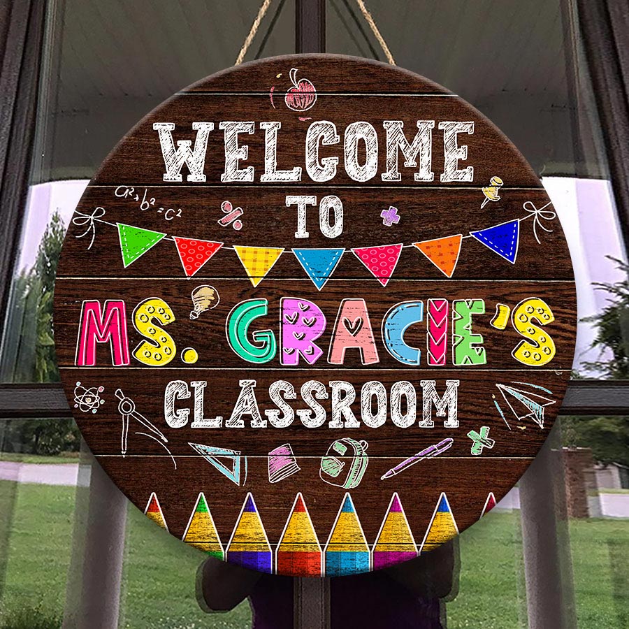 Teacher Door Hangers | Teacher Door Sign | Welcome To Our Classroom ...
