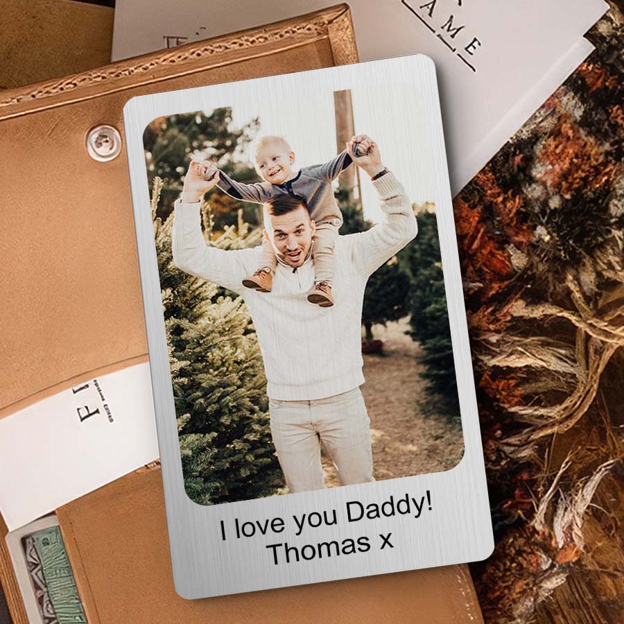 Wallet Card For Dad | First Fathers Day Gift | Custom Photo Daddy ...