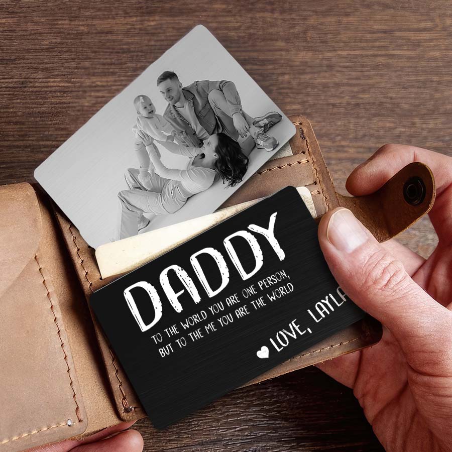 Wallet Card For Dad | 1St Father’S Day Gift | Daddy To The World You ...