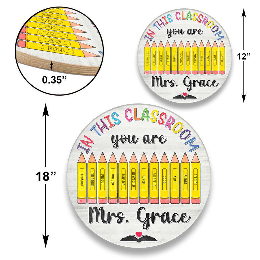 Welcome Sign For Classroom Door | Teacher Gifts Personalized | Teacher ...