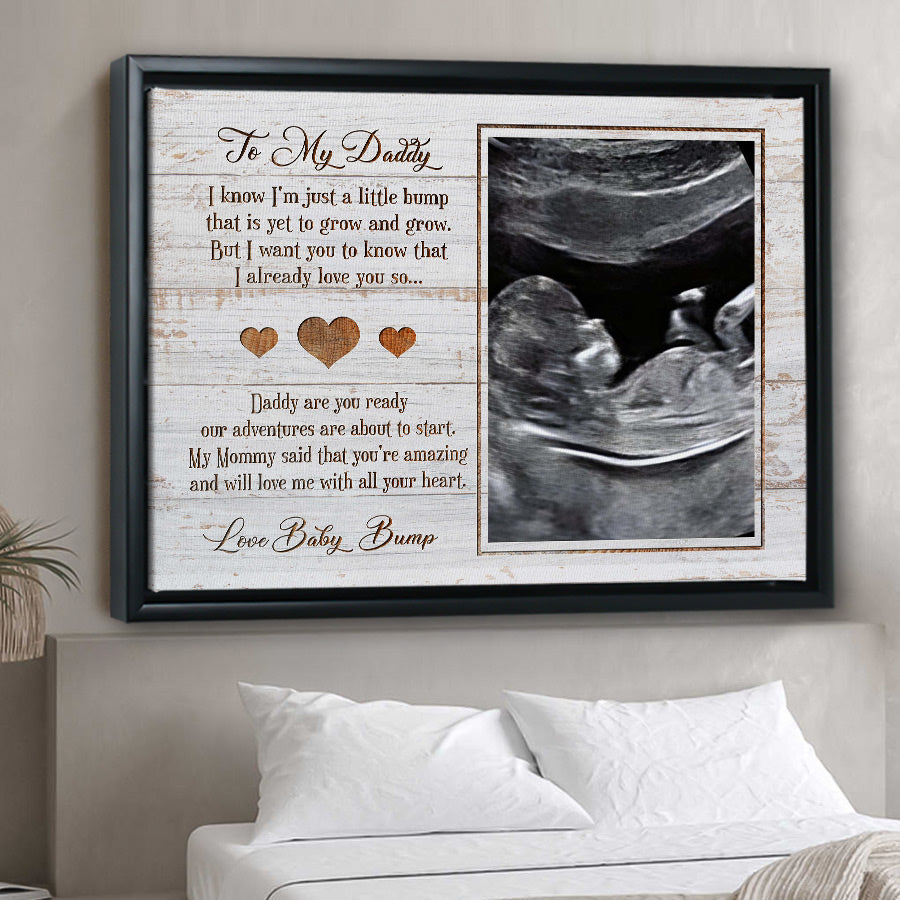 Expecting Dad Gifts | Canvas Prints Custom | To My Dad Canvas - Magic ...