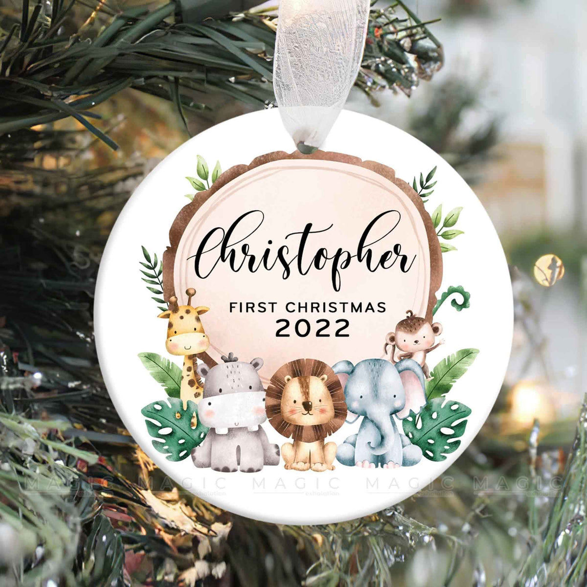 Baby's First Christmas Custom Ornament, Personalized Baby Ornaments ...