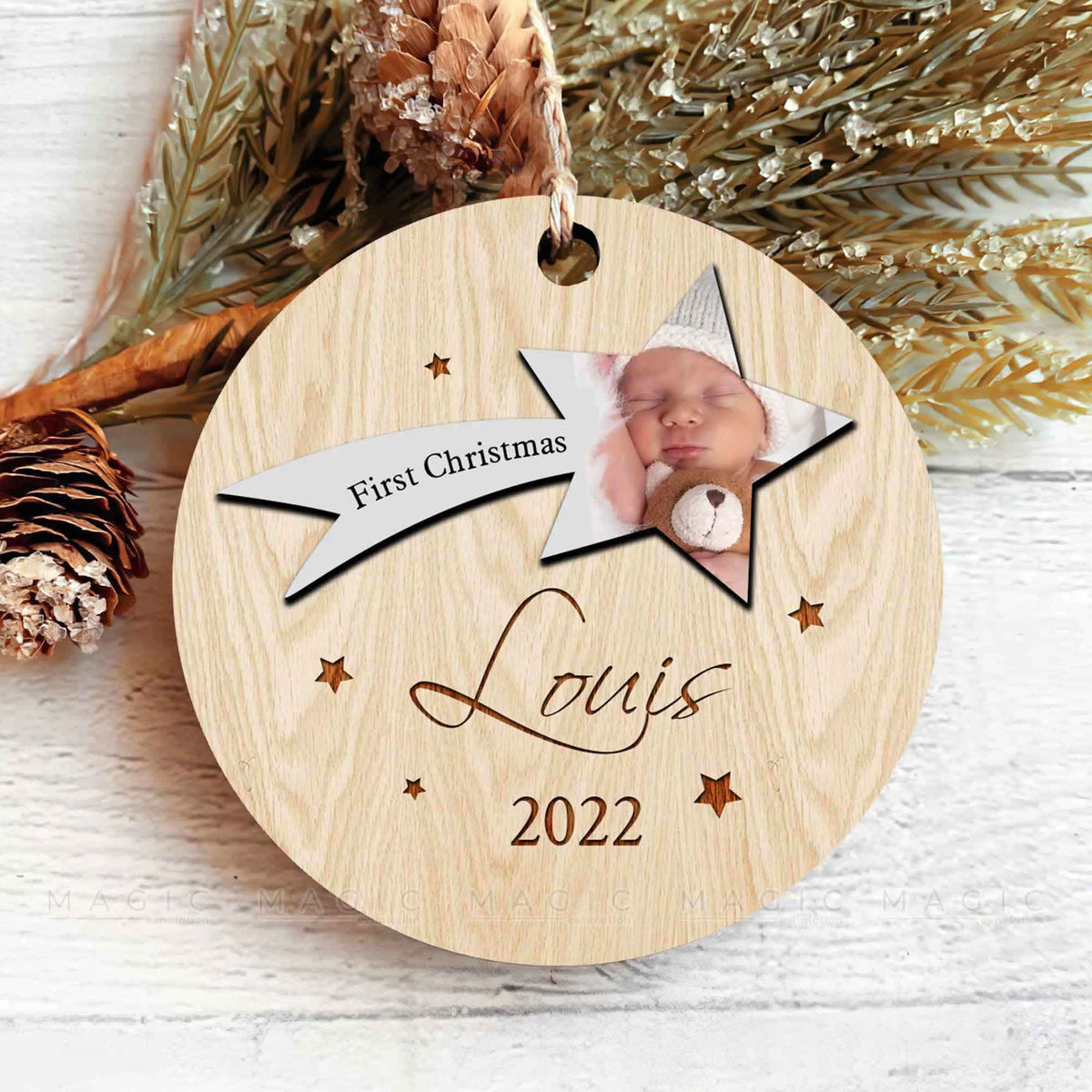 Baby's 1st Christmas Ornament 2022, My First Christmas Gift Christmas ...