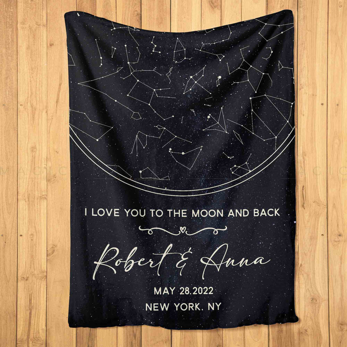 Blanket for Couples | Star Map Super Soft Sherpa Throw Blanket | 3 ...