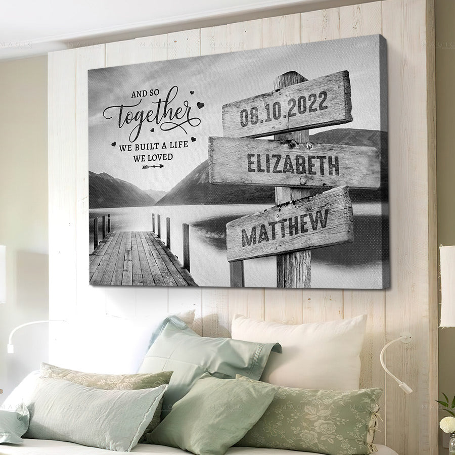 Canvas Street Signs with Names | Customized Valentine Gifts | For ...