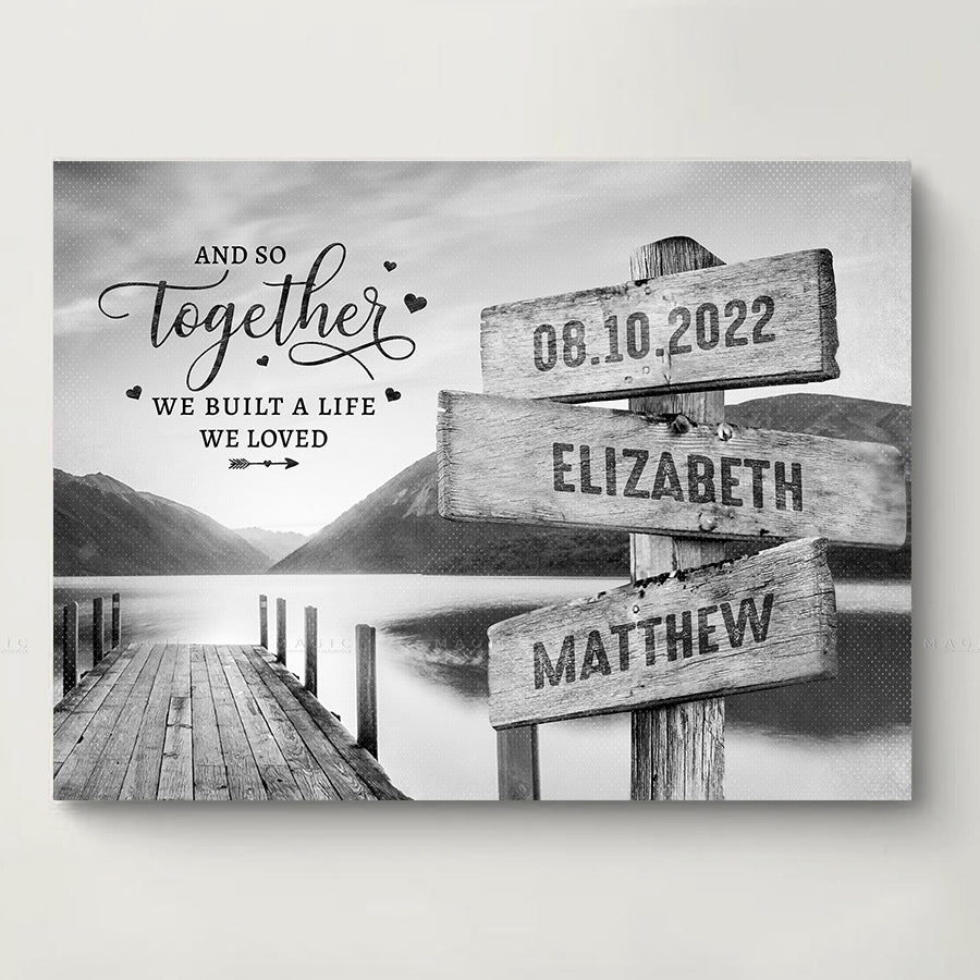 Canvas Street Signs with Names | Customized Valentine Gifts | For ...