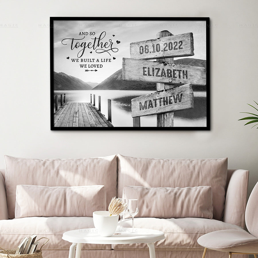 Canvas Street Signs with Names | Customized Valentine Gifts | For ...