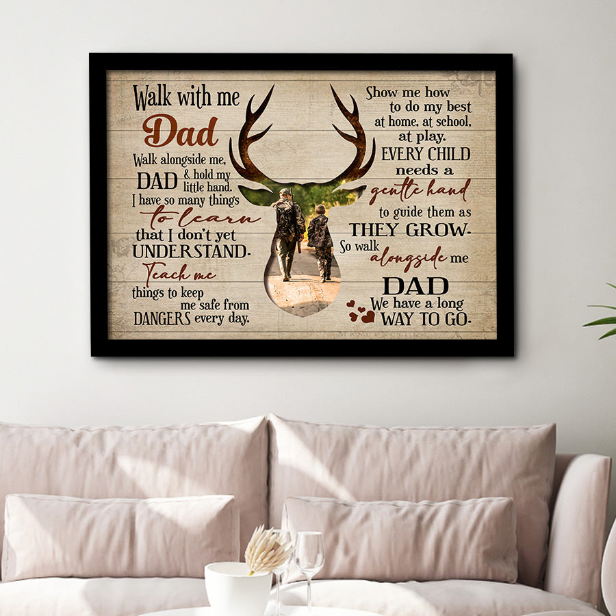 Dad Canvas Father’S Day | Fathers Day Personalized Gift | Walk With Me ...