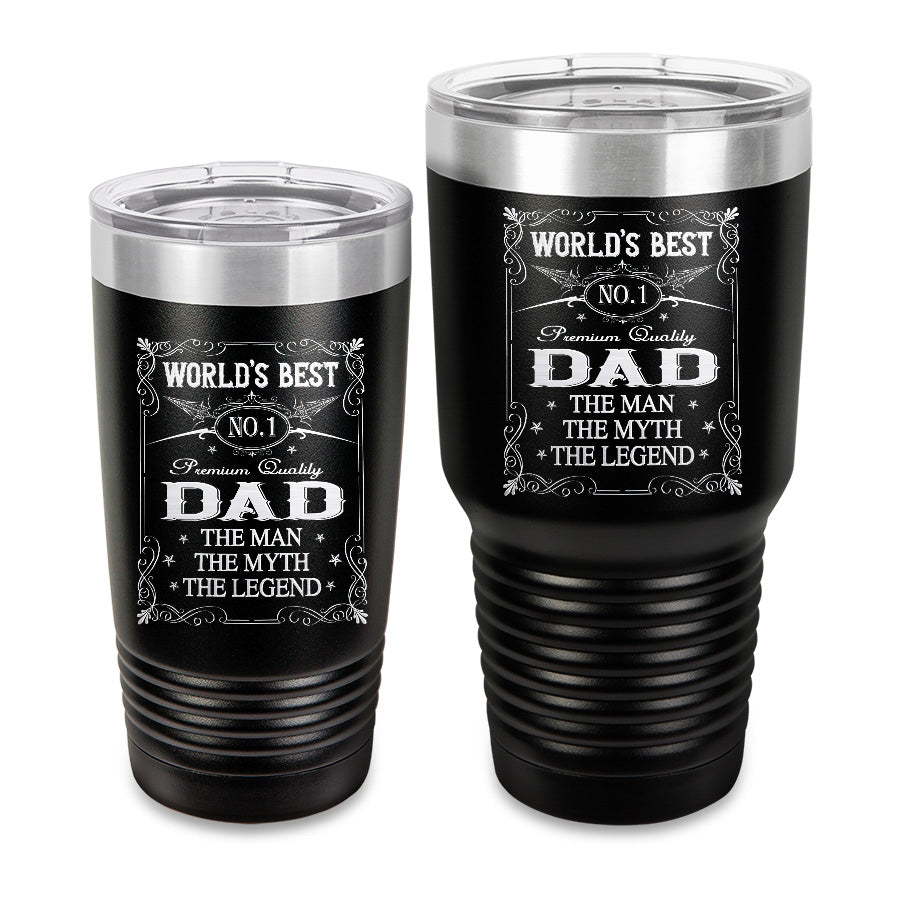 Father'S Day Custom Gifts | Dad Tumblers | World'S Best Dad Tumbler For ...