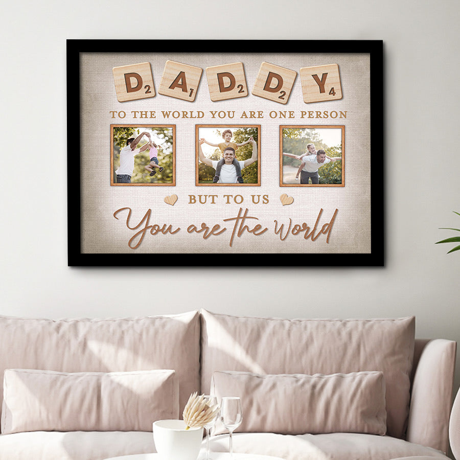 Personalized Canvas For Dad | Fathers Day Gifts Personalized | Dad To ...