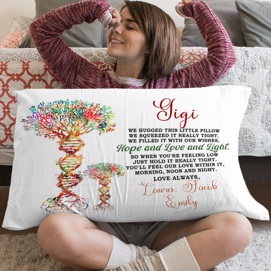 Gigi Gifts | DNA Family Tree Grandma Pillow Personalized Gift for ...