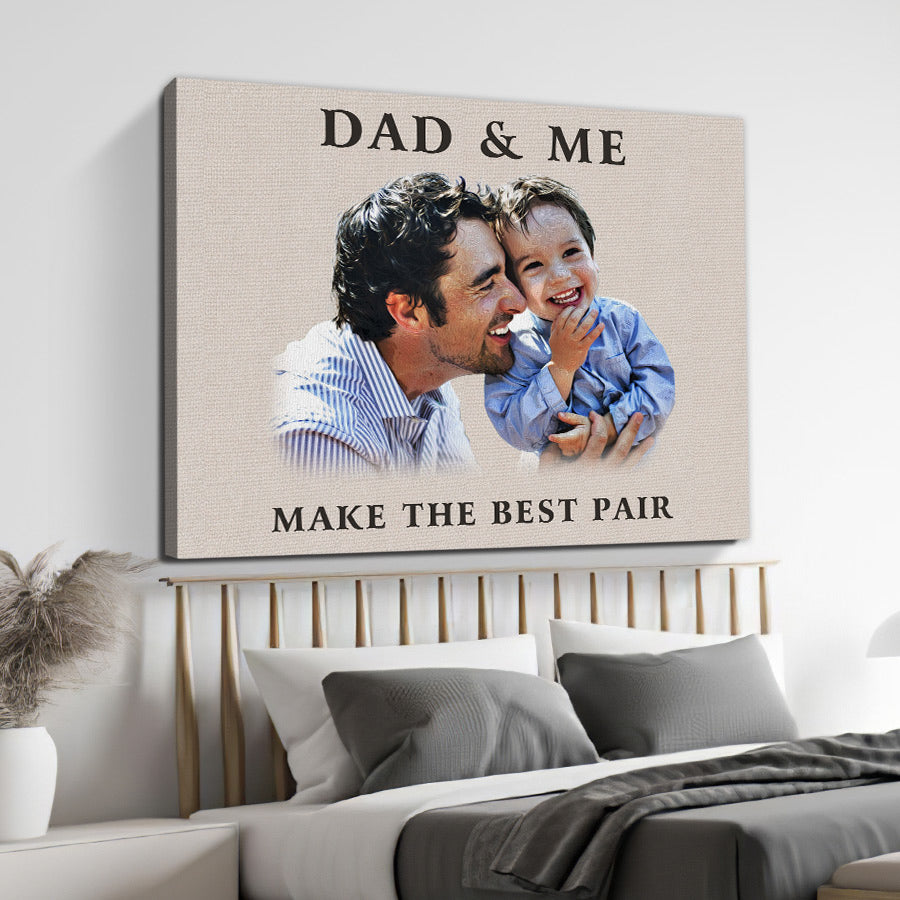 Personalized Dad Canvas | Make The Best Pair Canvas | Custom Father'S ...