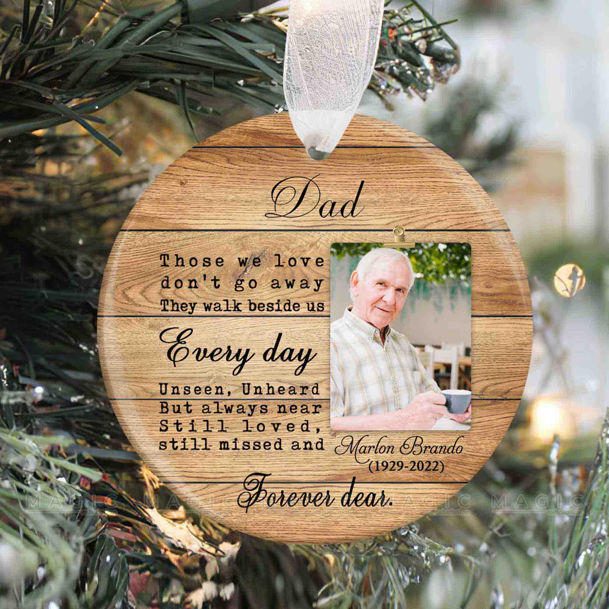Memorial Gifts for Loss of Father, In Memory Of Dad Ornaments ...