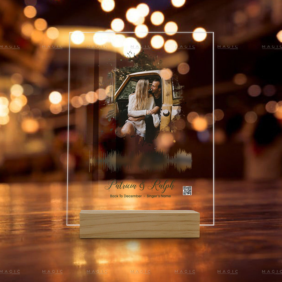 Customized Valentines Gifts for Him | Music Picture Plaque with Wooden ...