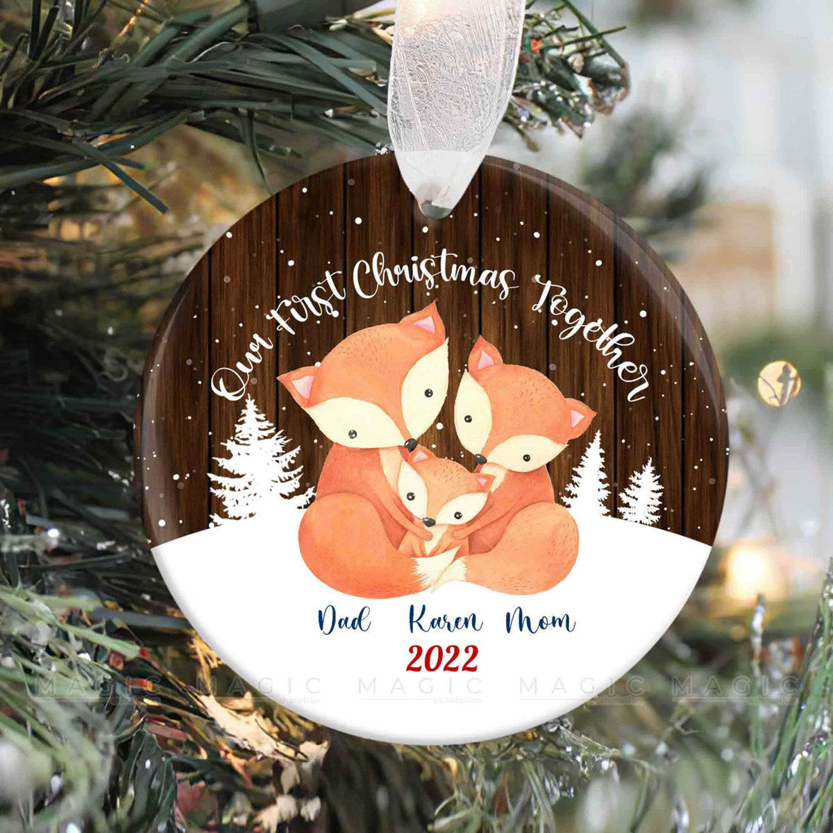 Our First Christmas Ornament, Custom Family Name First Christmas Baby ...