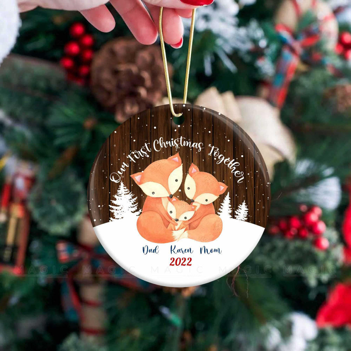 Our First Christmas Ornament, Custom Family Name First Christmas Baby ...