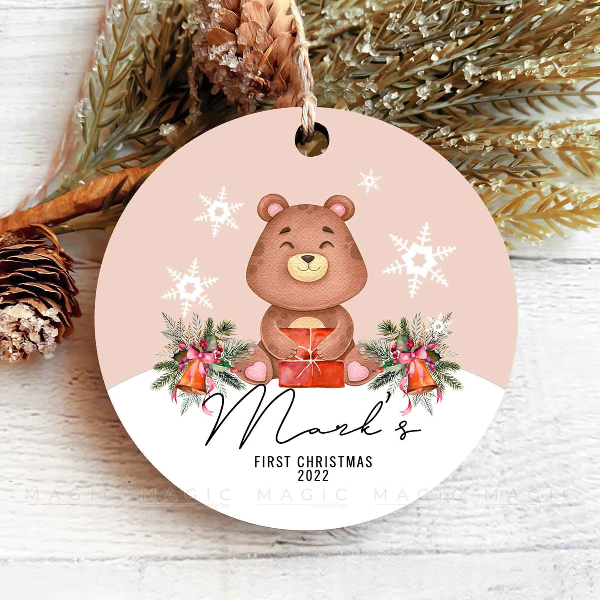 Personalized Baby's First Christmas, Personalized Baby Ornaments First ...